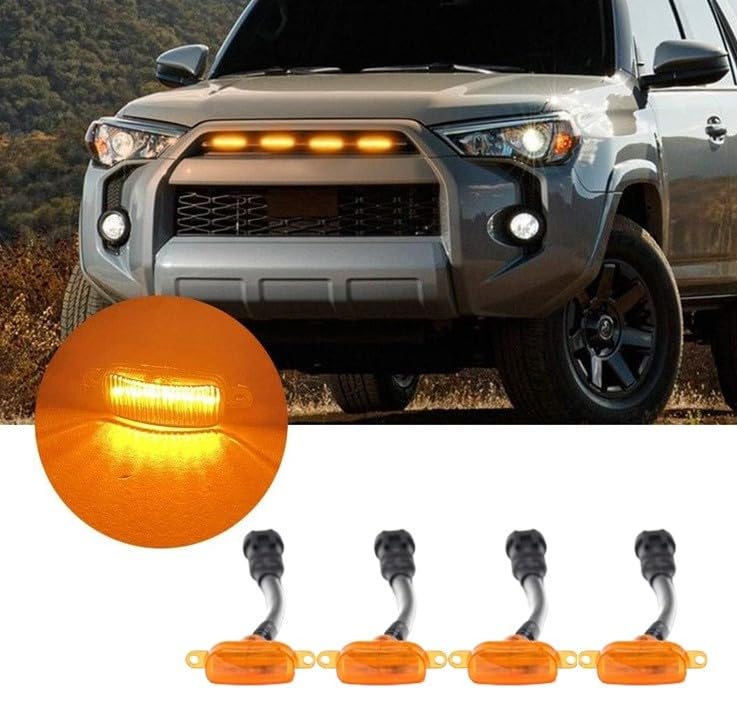 Orange car lights store