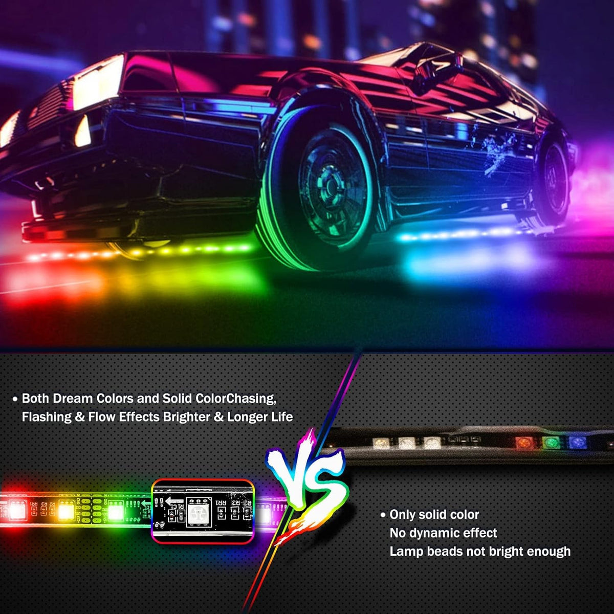 AutoBizarre Car Underglow RGB Multicolor Music Controlled Dream Color