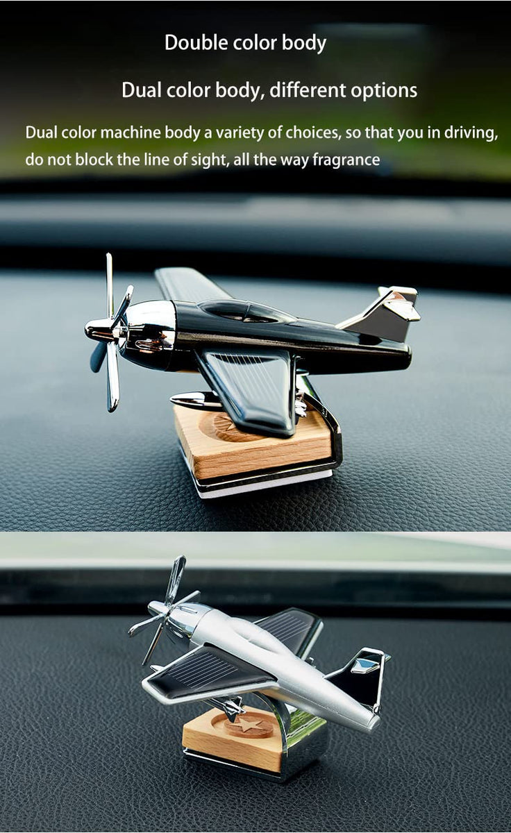 AutoBizarre Aeroplane Aircraft Shaped Solar Powered Rotating Fan Car A